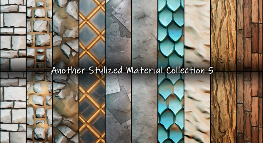 Another Stylized Material Collection 5 in Textures - UE Marketplace
