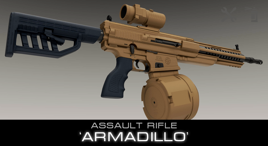 Assault Rifle 'Armadillo' in Weapons - UE Marketplace