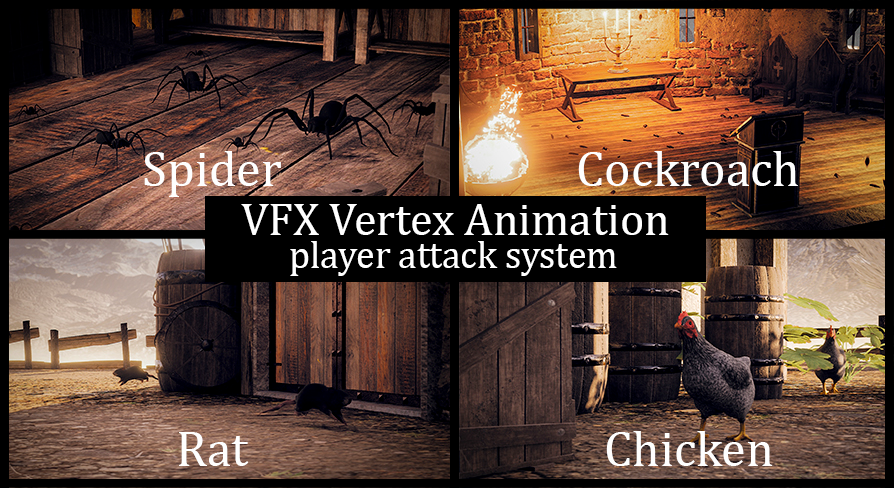 Attack Animals VFX：エフェクト - UE マーケットプレイス