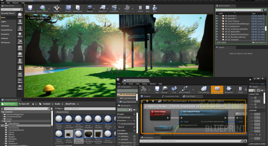 Audio-Driven Gameplay in UE Online Learning - UE Marketplace