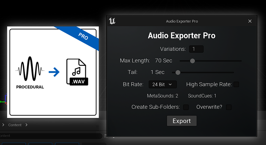 Audio Exporter Pro in Code Plugins - UE Marketplace