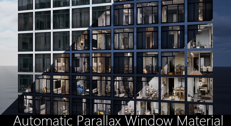 Automatic Parallax Window Material in Materials - UE Marketplace