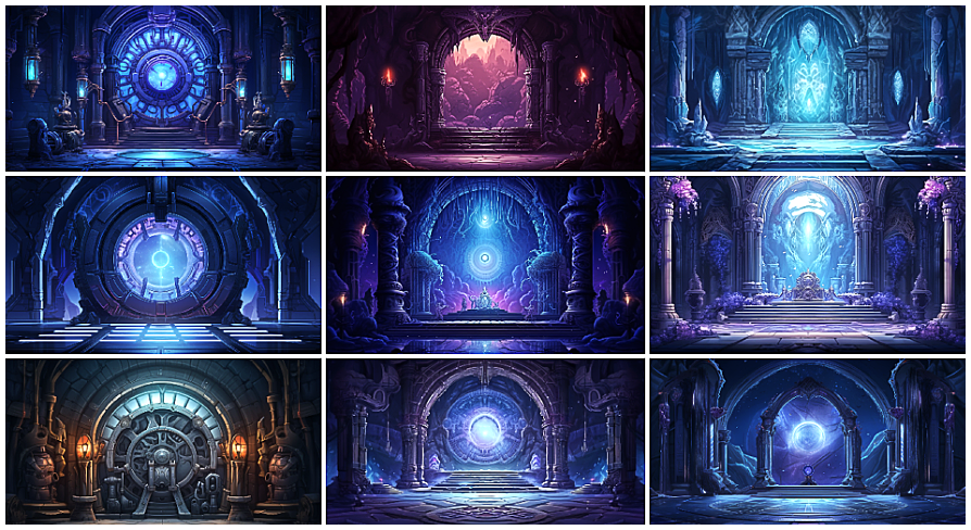 BACKGROUND - Pixel Portal 2 in 2D Assets - UE Marketplace