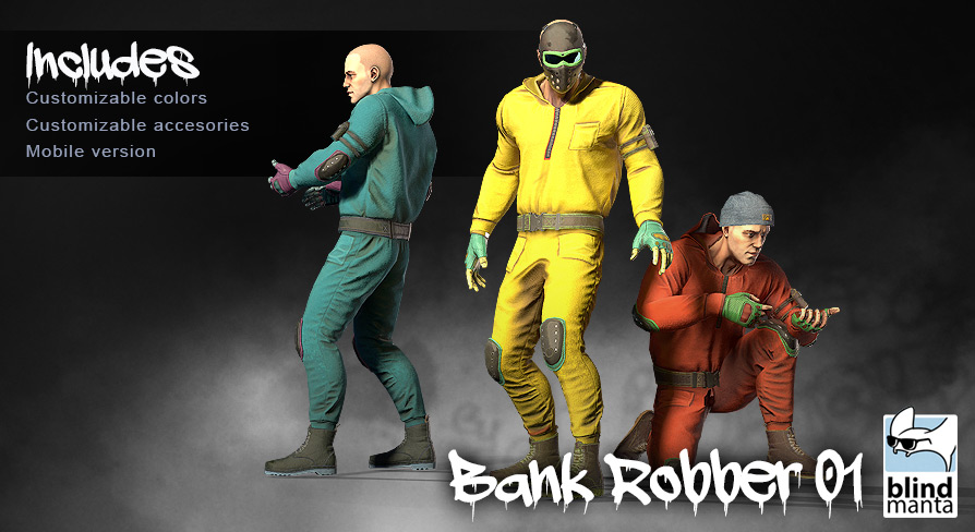Bank Robber 01 in Characters - UE Marketplace
