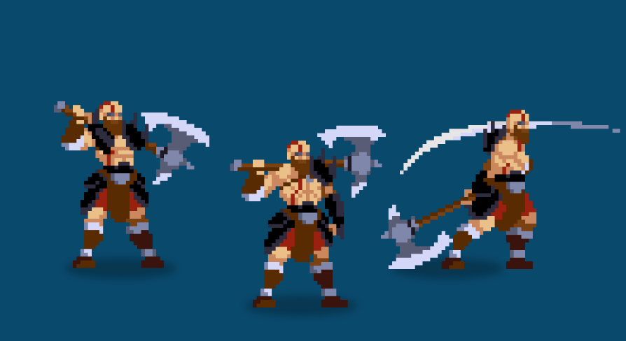 Barbarian - Pixel Art in 2D Assets - UE Marketplace