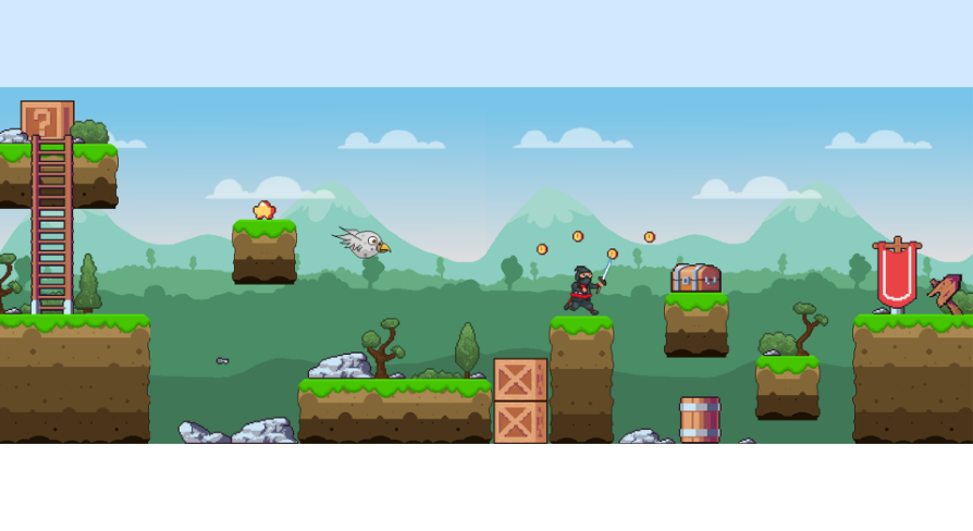 Basic Tileset & Ninja Character in 2D Assets - UE Marketplace