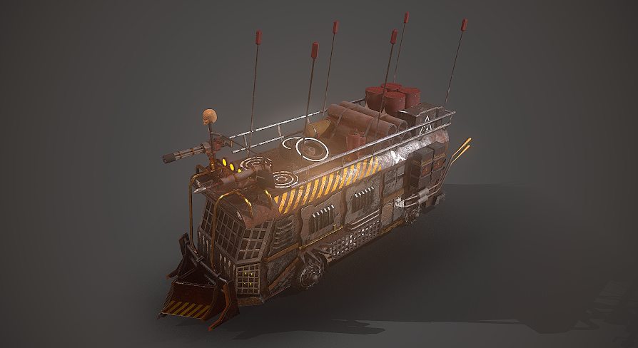 Post Apocalyptic Bus in Props - UE Marketplace