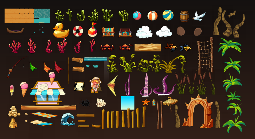 Beach Pack - Environment in 2D Assets - UE Marketplace