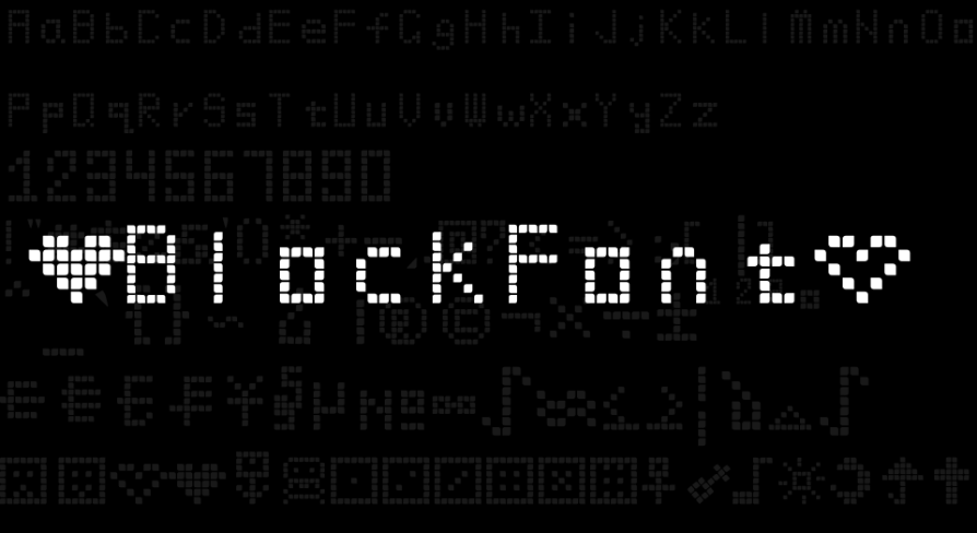 Block Font in 2D Assets - UE Marketplace