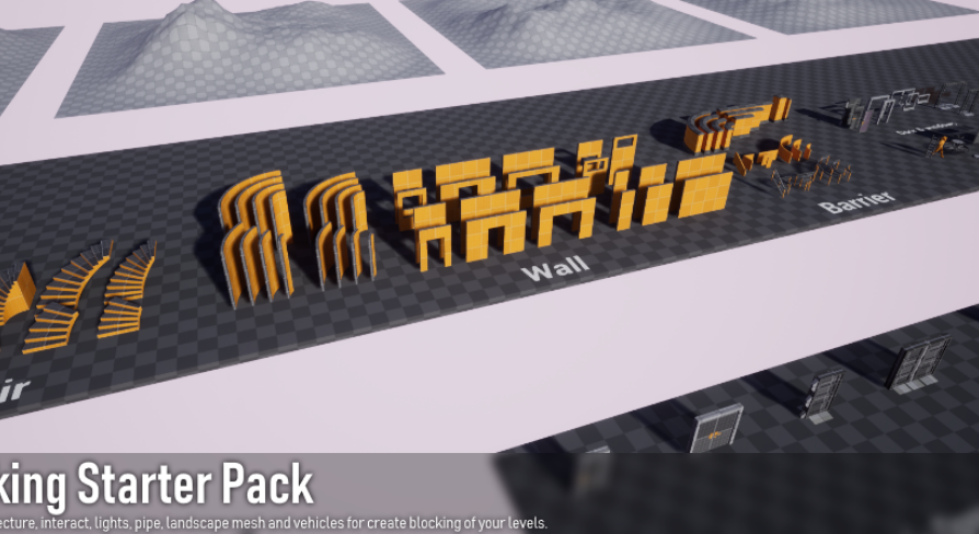 Blocking Starter Pack in Props - UE Marketplace