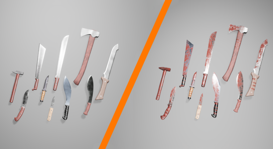 Bloody hand weapon pack in Weapons - UE Marketplace