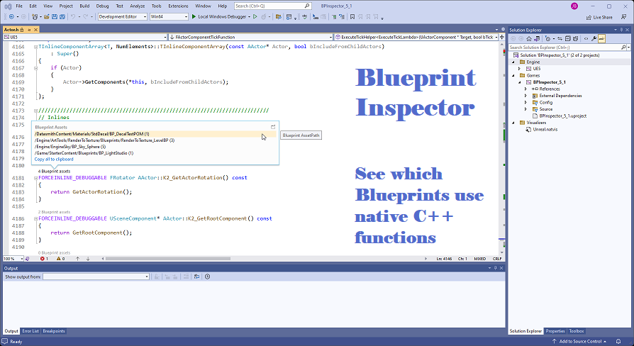 Blueprint Inspector in Code Plugins - UE Marketplace