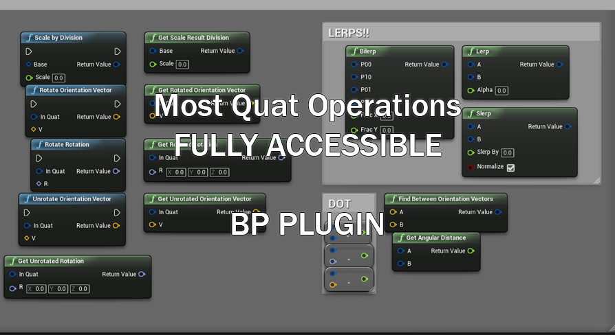 Blueprint Quaternion Library in Code Plugins - UE Marketplace