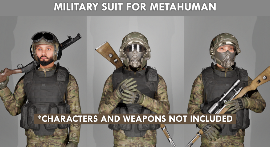 Bounty Hunter - Military Suit - Soldier Men & Women in Props - UE ...