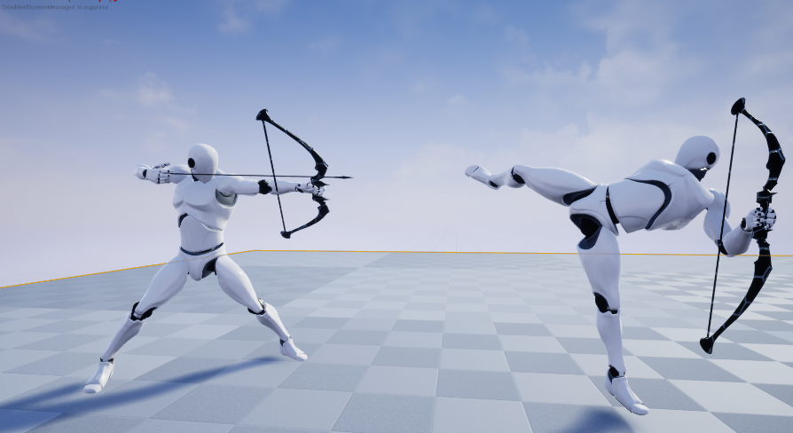 Anime Bow Fighting Poses