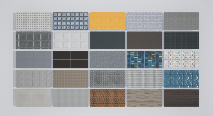 Brutalism materials: Tiles V1 in Materials - UE Marketplace