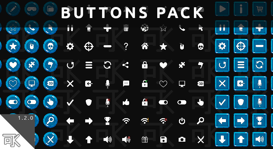 Buttons Pack in 2D Assets - UE Marketplace