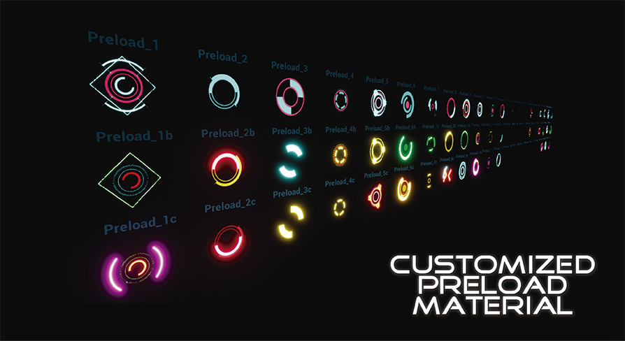 CUSTOMIZED PRELOAD MATERIAL in 2D Assets - UE Marketplace