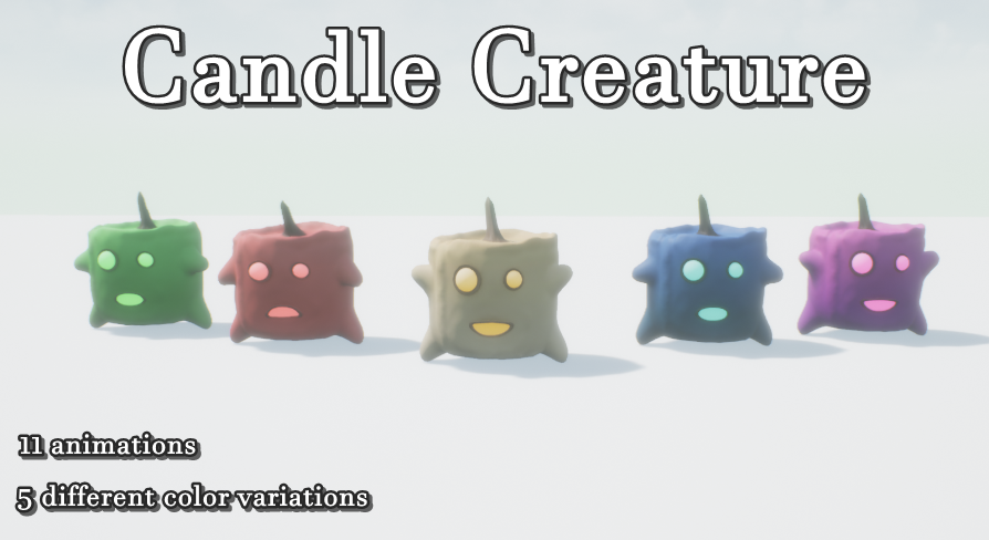 Candle Creature in Characters - UE Marketplace