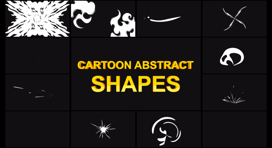 Cartoon Abstract Shapes：2Dアセット - UE マーケットプレイス