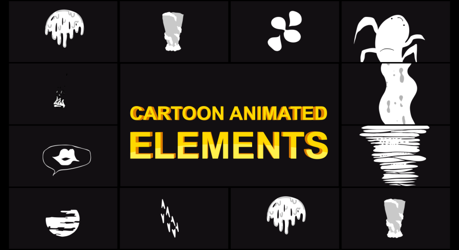 Cartoon Animated Elements, 카테고리 2D 애셋 - UE 마켓플레이스