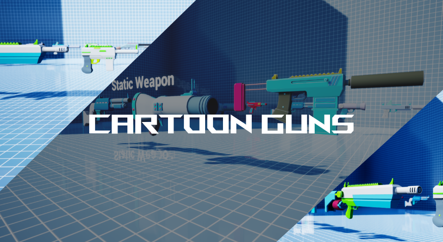 Cartoon Guns in Weapons - UE Marketplace