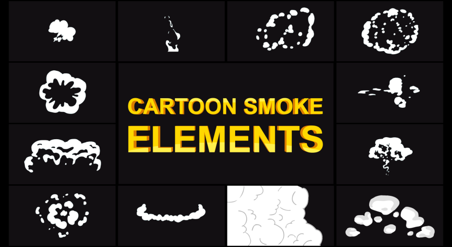 Cartoon Smoke Elements Pack, 카테고리 2D 애셋 - UE 마켓플레이스