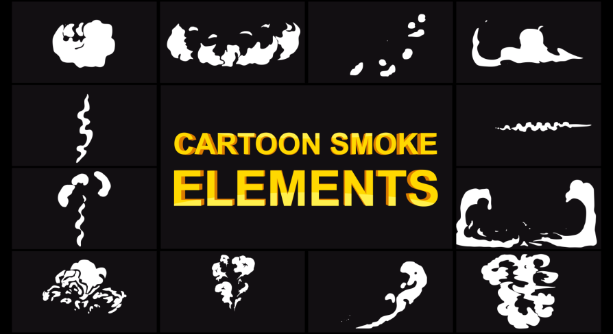 Cartoon Smoke Elements, 카테고리 2D 애셋 - UE 마켓플레이스