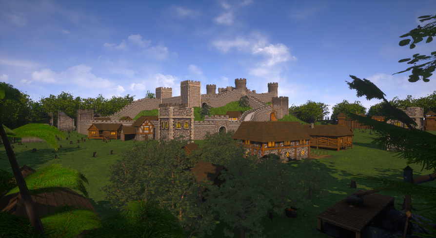 在环境创建的Medieval Castle - RTS and TopDown - 虚幻引擎商城