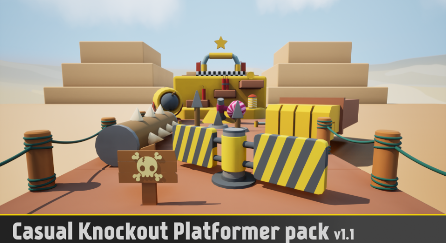 Casual Knockout Platformer pack in Props - UE Marketplace