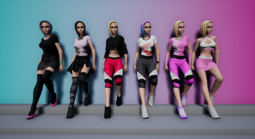 Casual Stylized Female Character in Characters - UE Marketplace