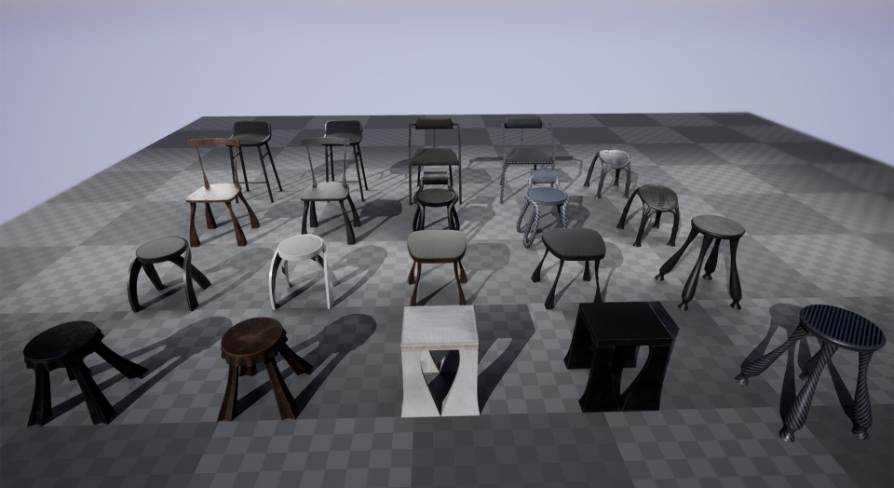 Chair Pack in Architectural Visualization - UE Marketplace