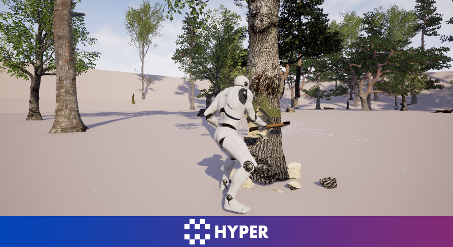 Chaos based Choppable and Interactive Trees V1 in Blueprints - UE Marketplace