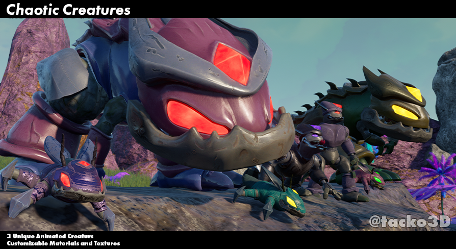 Chaotic Creatures Pack in Characters - UE Marketplace