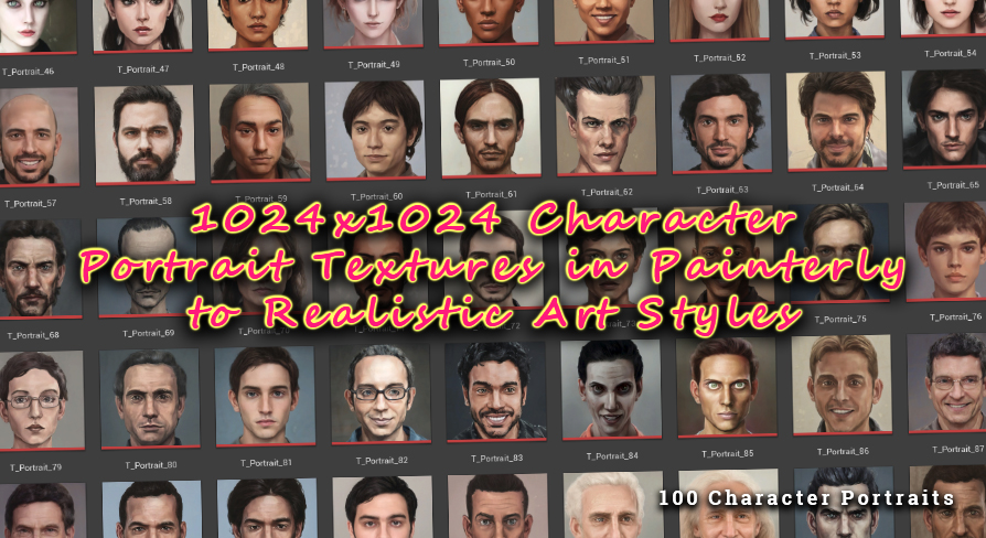 Character Portraits in 2D Assets - UE Marketplace