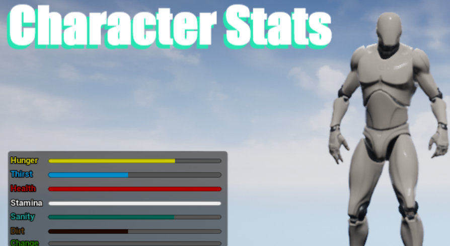 Character Stats：ブループリント - UE マーケットプレイス