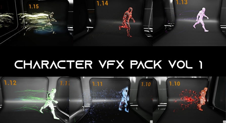 Character VFX pack - Trails and Effects, 카테고리 이펙트 - UE 마켓플레이스