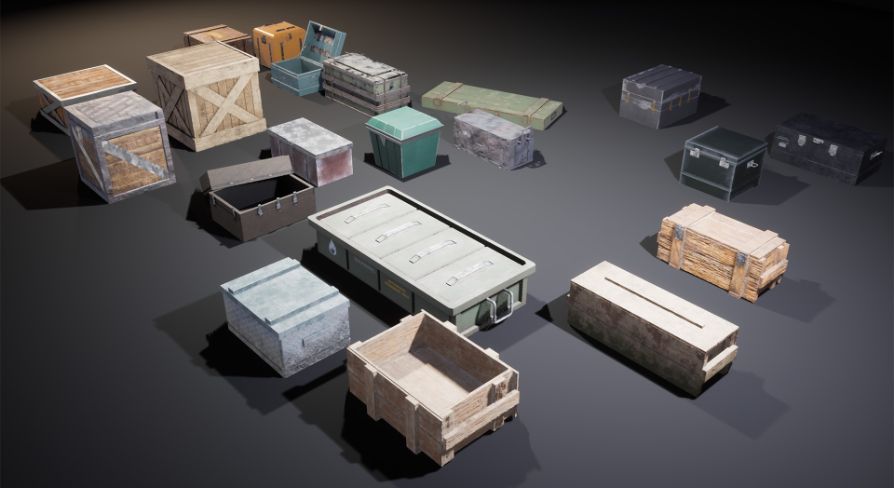 Chest Props Pack：プロップ・小物 - UE マーケットプレイス