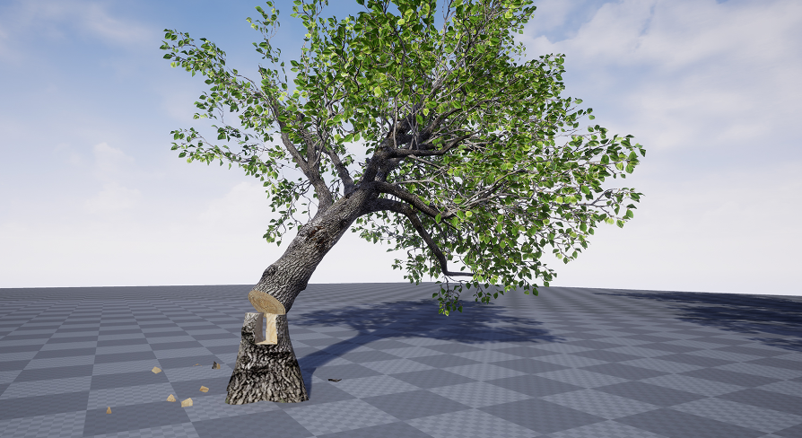 [UE4] Choppable and Interactive Trees (Replicated) in Blueprints - UE Marketplace