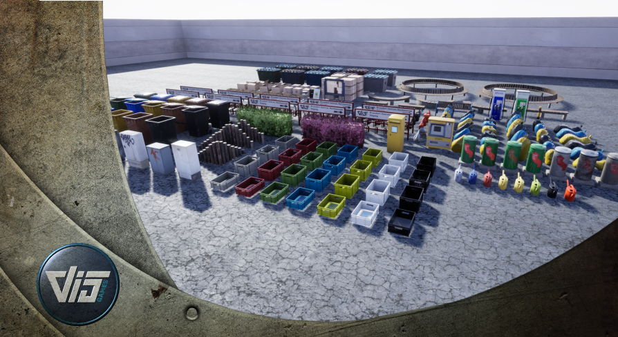 City Props Collection：プロップ・小物 - UE マーケットプレイス