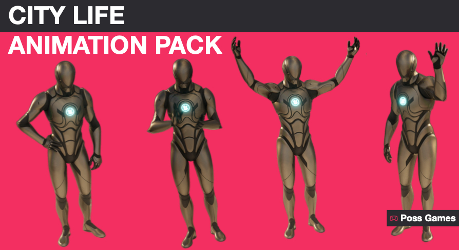 City life animation pack in Animations - UE Marketplace