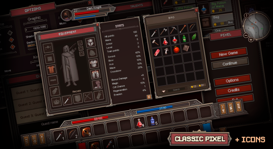 Classic Pixel UI in 2D Assets - UE Marketplace