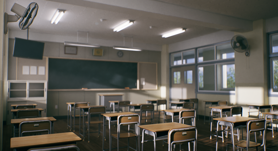Classroom in Architectural Visualization - UE Marketplace