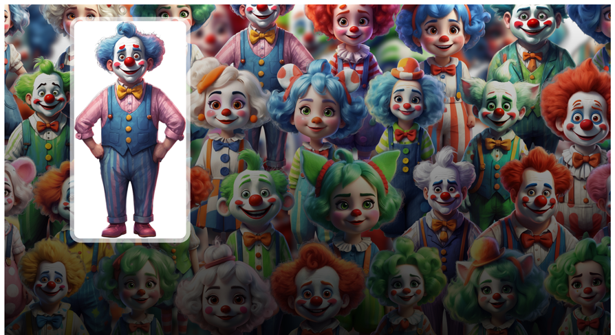 [Clown] UI Characters - 60：2Dアセット - UE マーケットプレイス