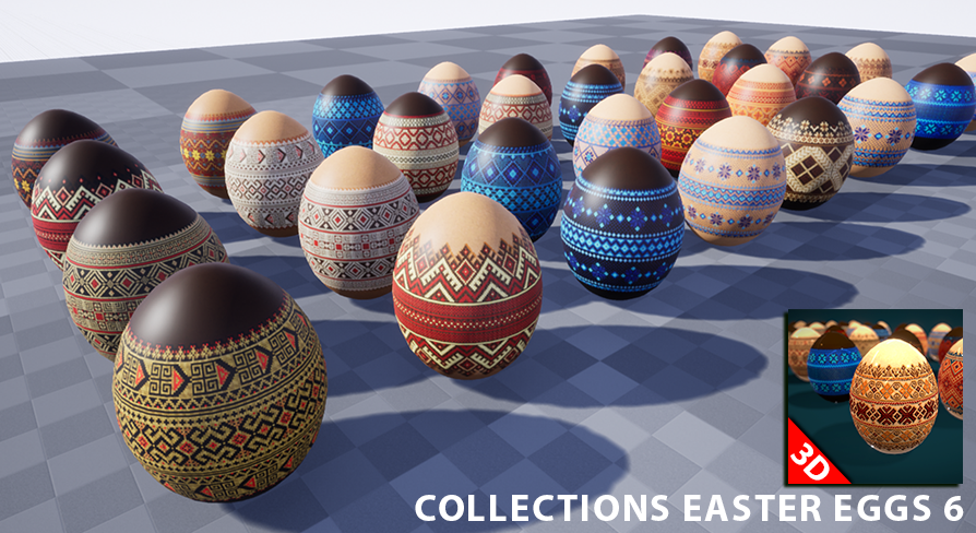 Collections Easter Eggs6, 카테고리 머티리얼 - UE 마켓플레이스