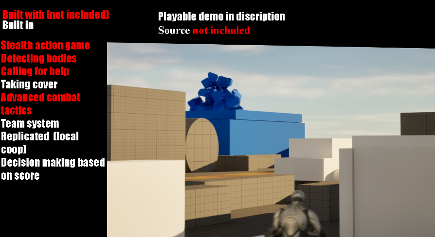 Combat AI framework [Team based, combat focused, replicated] in ...
