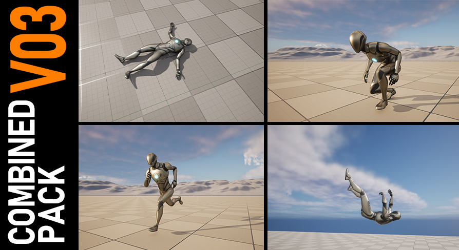 Combined Animation Pack V03 in Animations - UE Marketplace