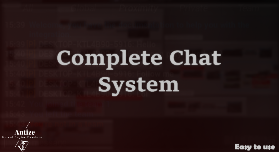 Chat System in Blueprints - UE Marketplace