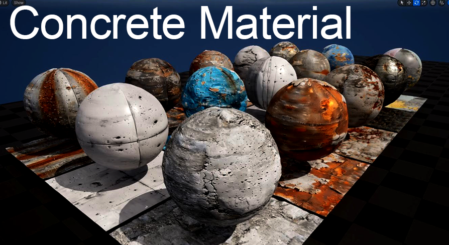 Concrete Material 2 PBR 4K in Materials - UE Marketplace