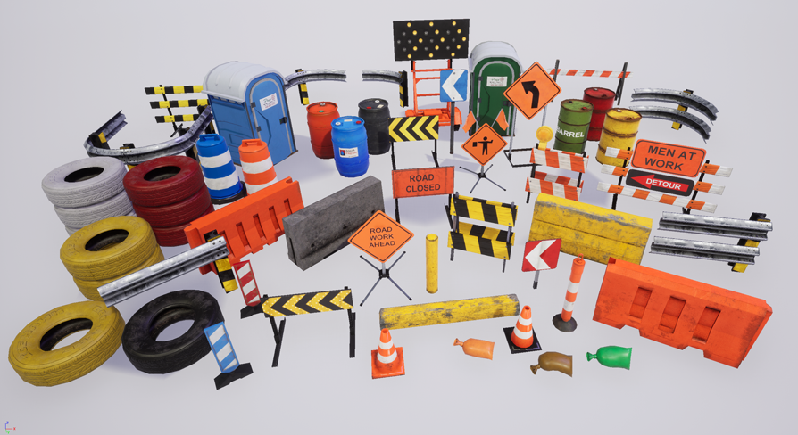 Construction Prop Sets：プロップ・小物 - UE マーケットプレイス